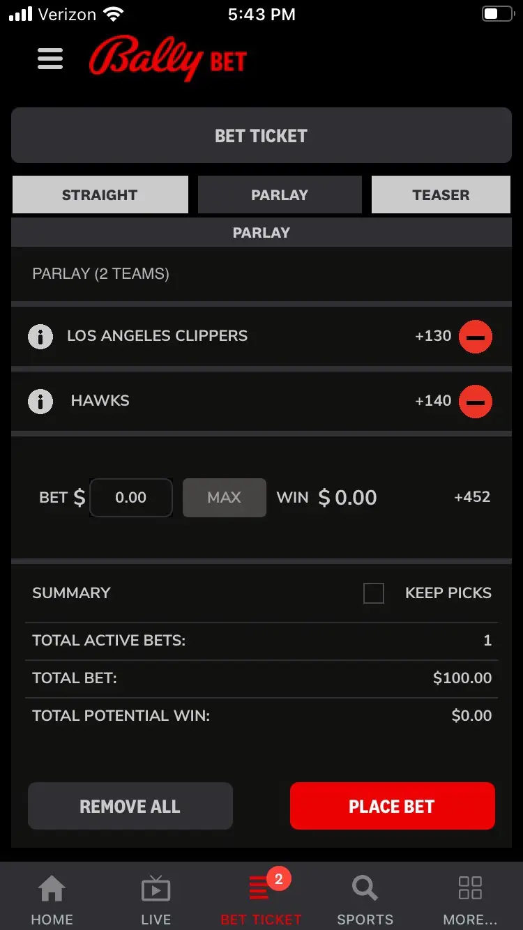 Bally Bet Review And Promo Code: $250 First Bet Match