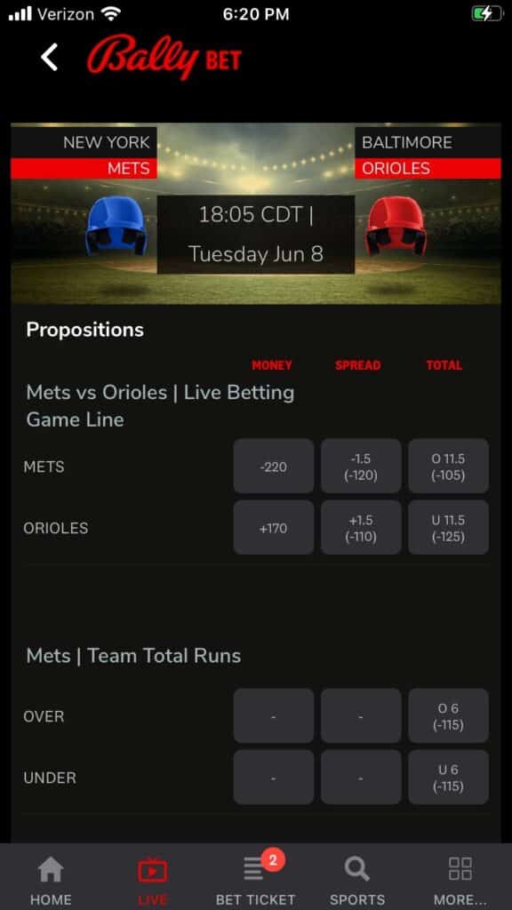 Bally Bet Review And Promo Code: $250 First Bet Match