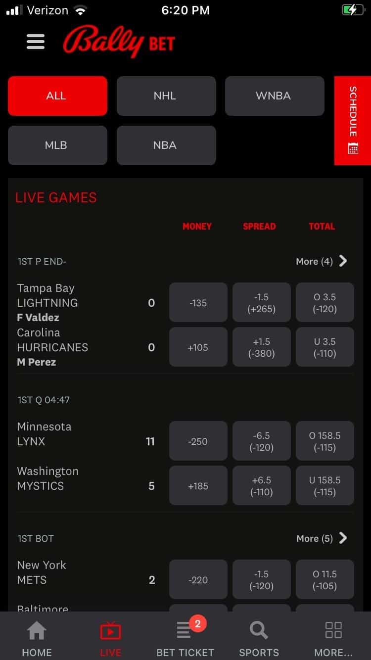 Bally Bet Review And Promo Code: $250 First Bet Match