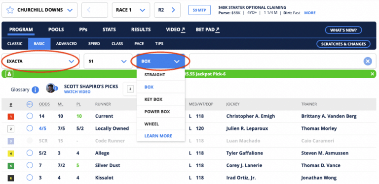 Exacta Box Bet: How To Box And Key Exactas