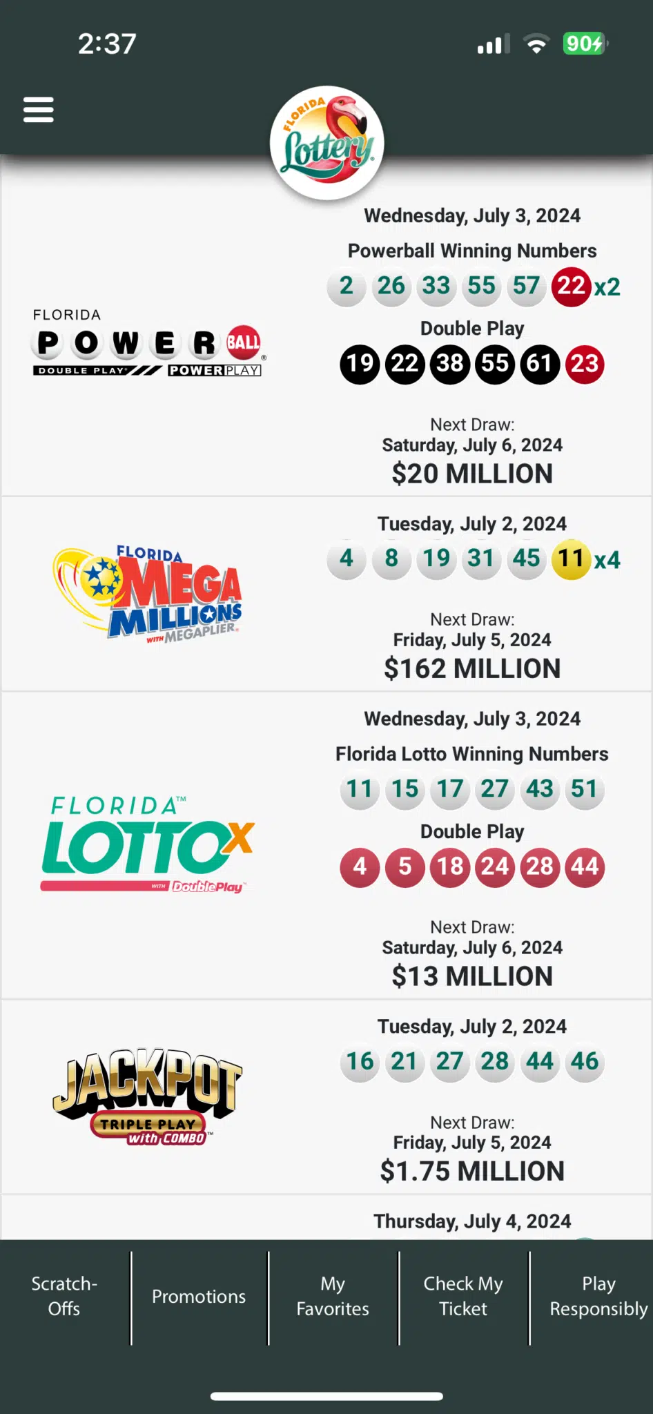 Florida Lottery Info: Games, Drawings, And Prizes